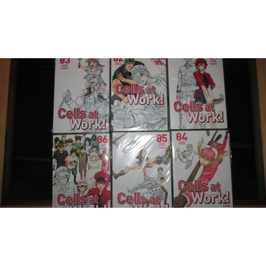 BOX mangá Completo Cells at work! completo 01 ao 06 | Shopee Brasil