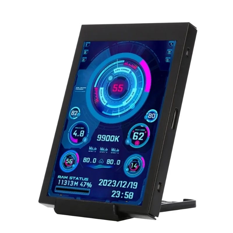 Display IPS Tela LCD Secundária 3.5 Monitoramento Do Pc CPU GPU RAM HD ...