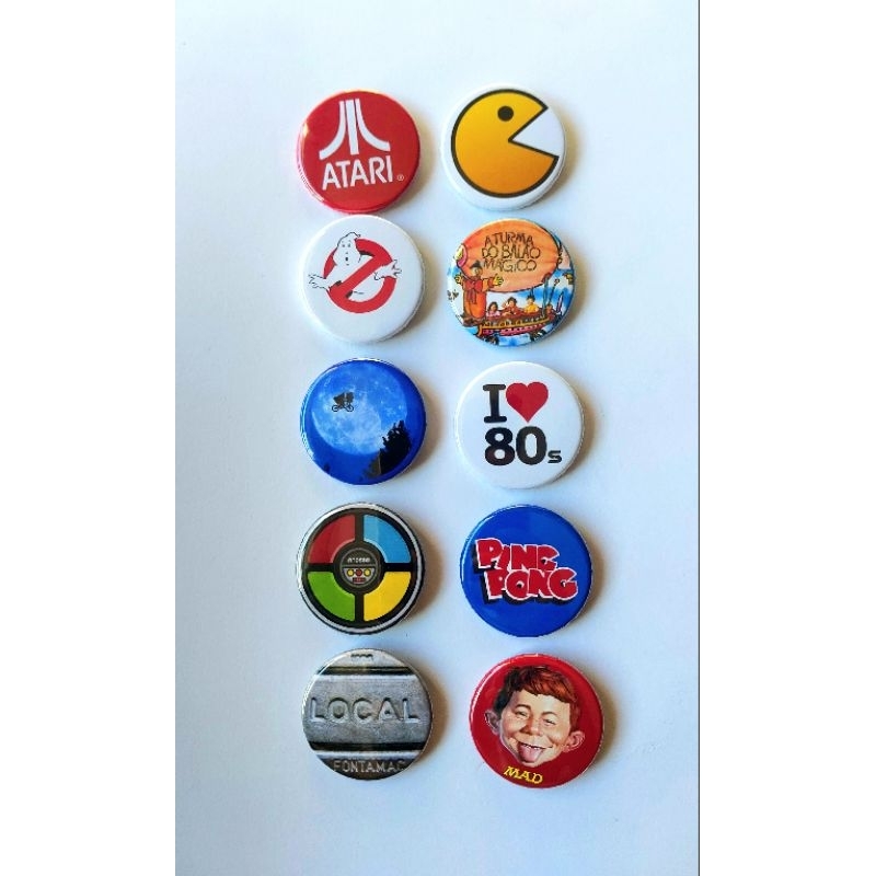 10 bottons anos 80 | Shopee Brasil