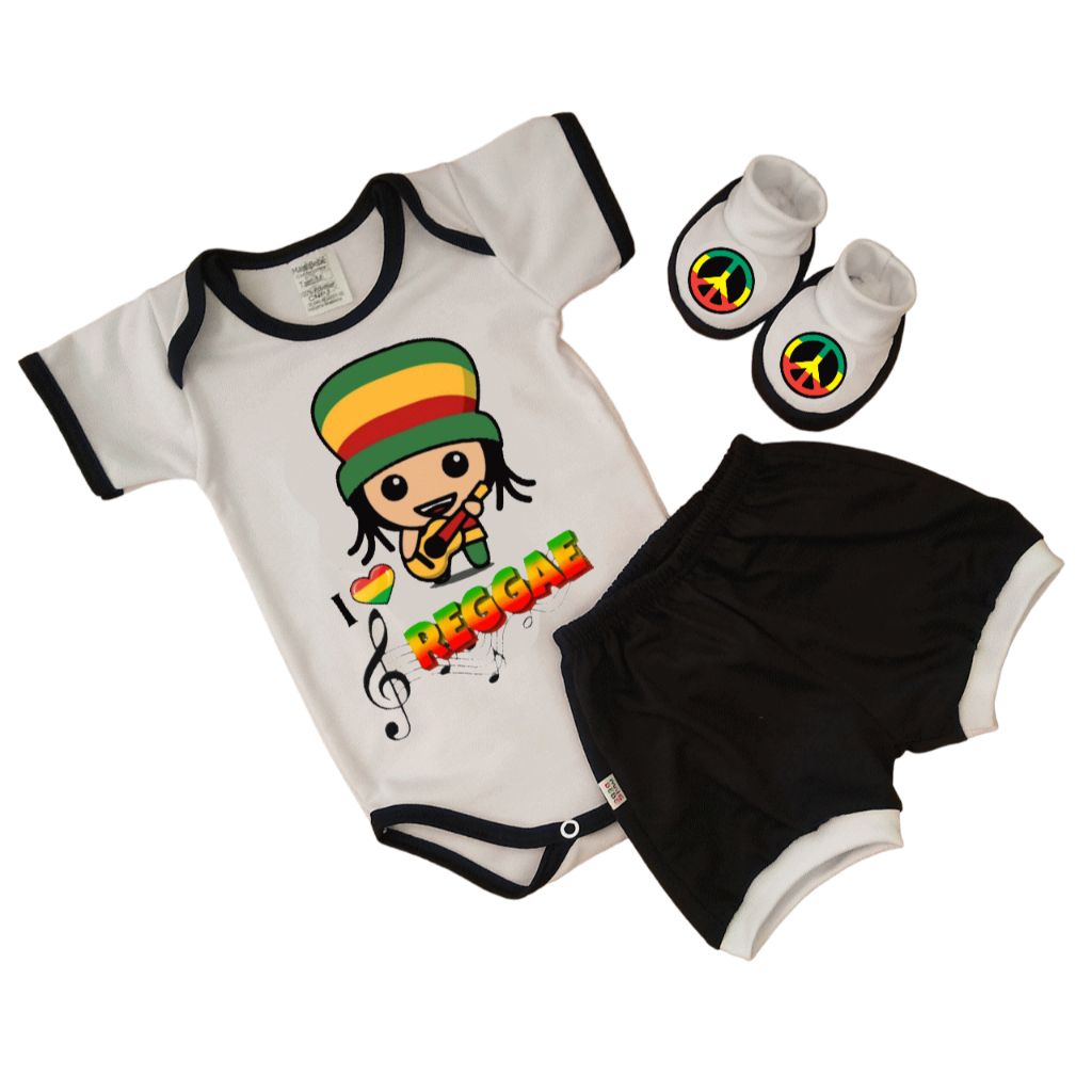 KIT BEBÊ INFANTIL REGGAE BABY BODY | Shopee Brasil
