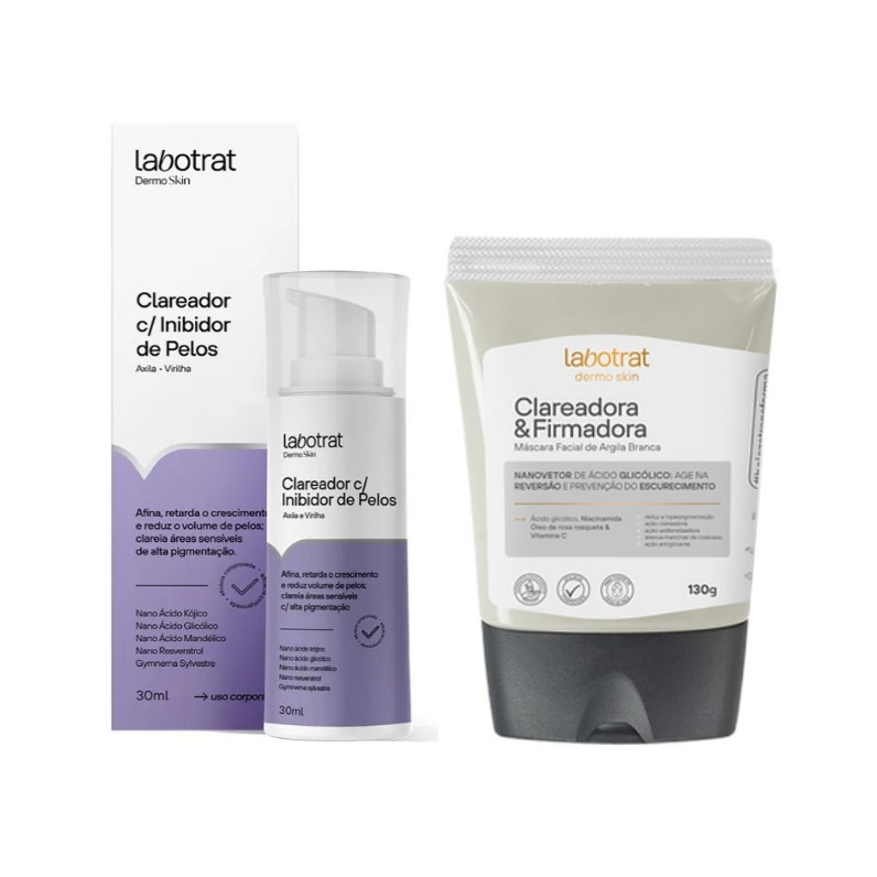 Kit Perfeito Para Clareamento Com Inibidor de Pelos Labotrat | Shopee ...