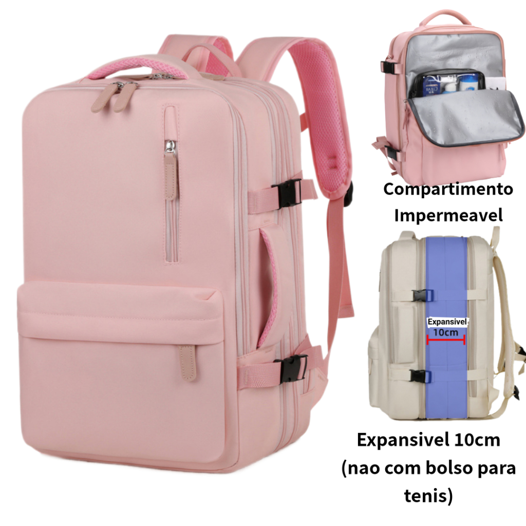 Mochila viral Laptop De Viagem Escolar À Prova D'água Executiva ...