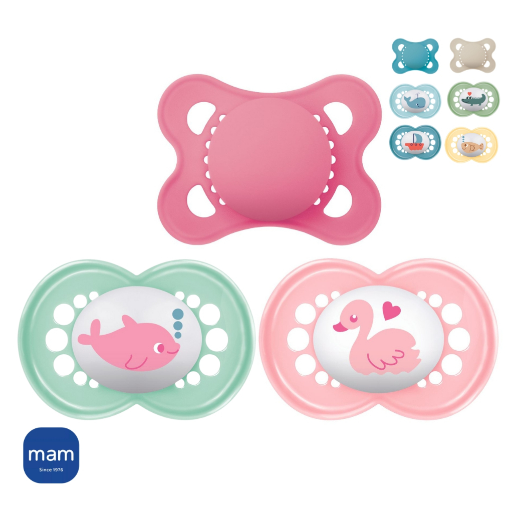 Kit 3 Chupetas MAM 0-6 e 6+ meses Tripla Rosa Azul Neutra Menino Menina ...