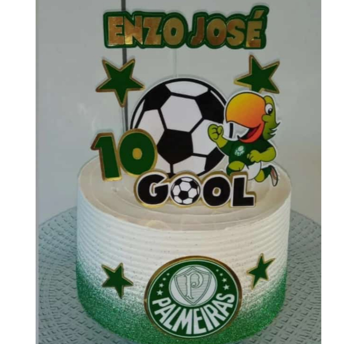 Topo / Topper de Bolo- Tema Palmeiras | Shopee Brasil