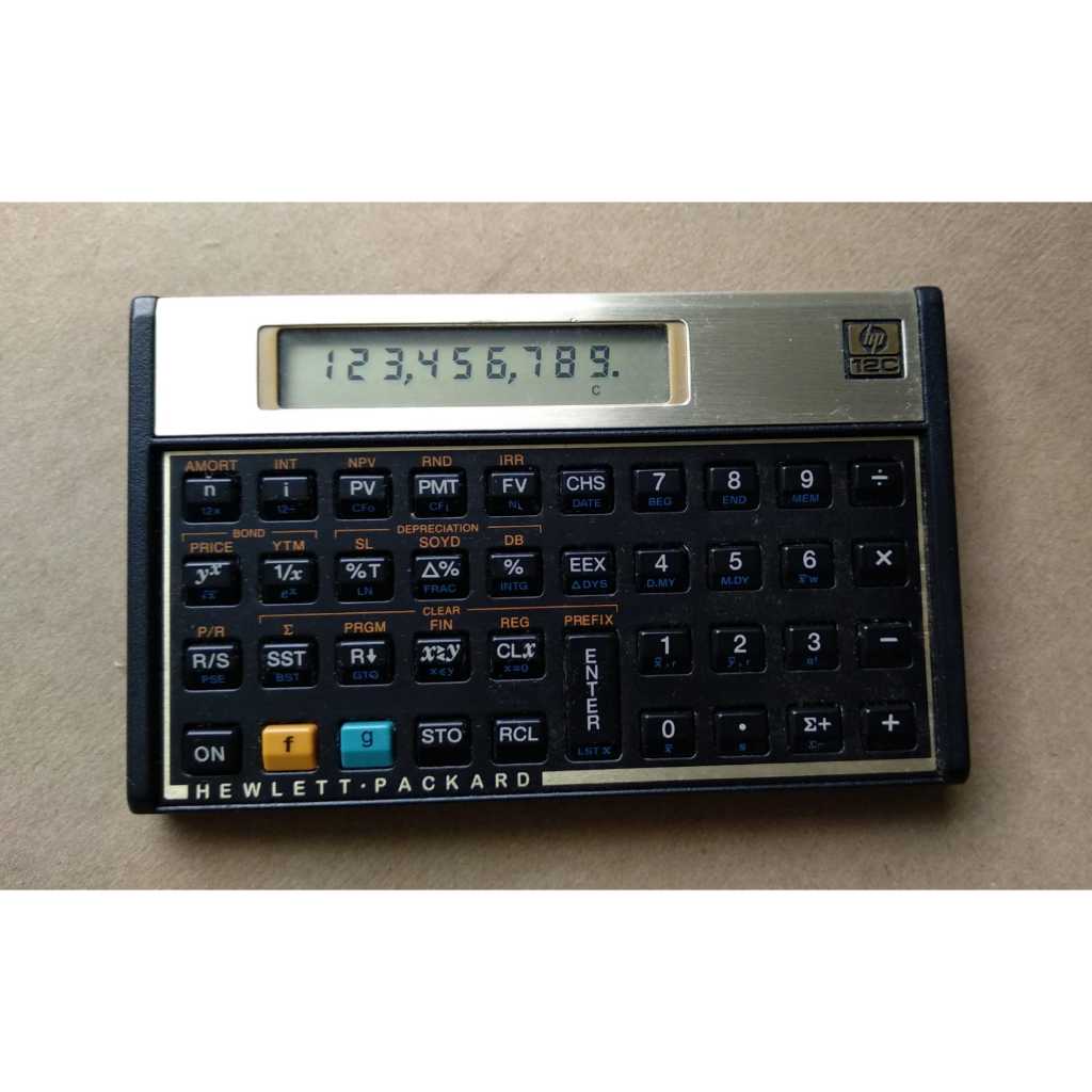 Calculadora Financeira Hp 12c original leia adescriçâo | Shopee Brasil