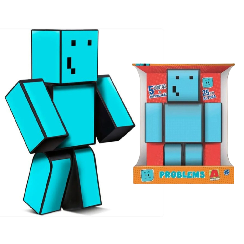 Boneco Problems 25 cm Minecraft Original | Shopee Brasil