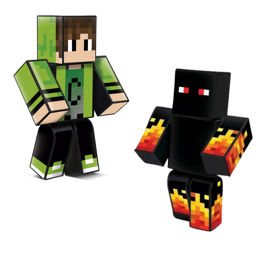 Kit Cadres + Athos 25 cm Minecraft Original | Shopee Brasil