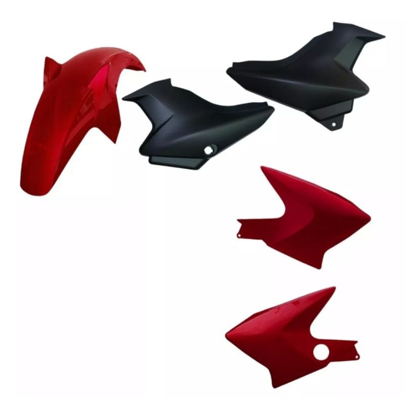 Kit Carenagem Paral Diant Tampa Aba Lateral Factor 125 Param | Shopee Brasil