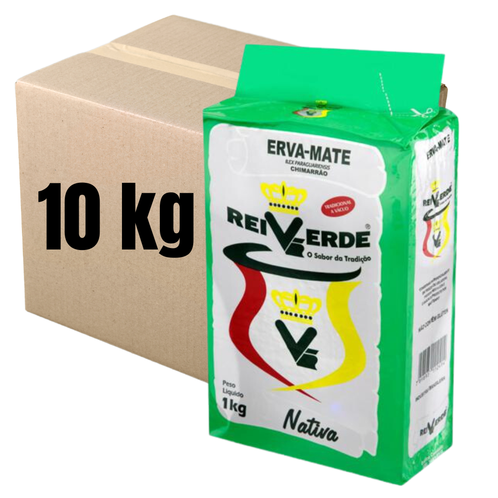10 Kg Erva Mate Rei Verde Tradicional Embalada a Vácuo | Shopee Brasil
