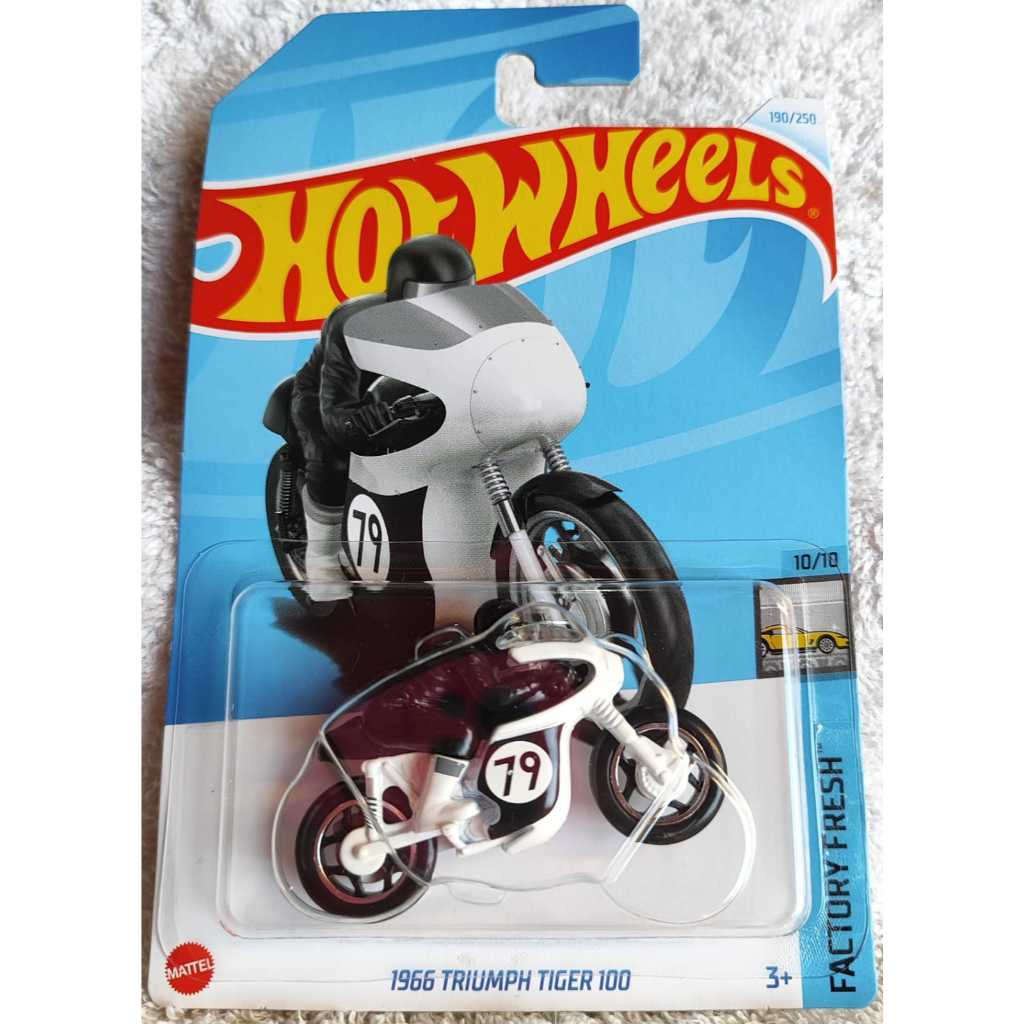 HOT WHEELS- 1996 Triumph tiger 100 - FACTORY FRESH MATTEL | Shopee Brasil
