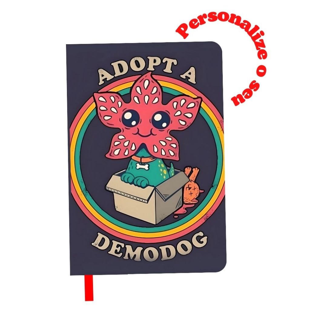 Caderno Stranger Things demogorgon personalizado demodog skecthbook ...