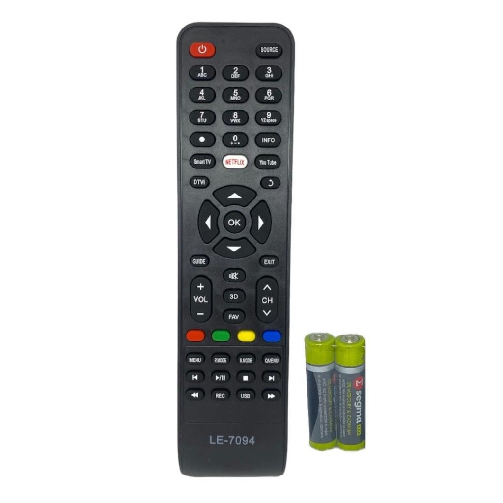 Controle Remoto Para Philco Smart Tv Led Lcd Netflix+ Pilhas | Shopee ...