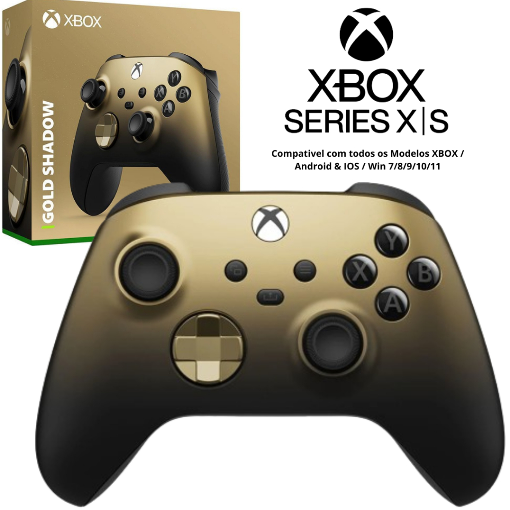 Controle Xbox One Series Gold Shadow Original Lacrado compativel com ...