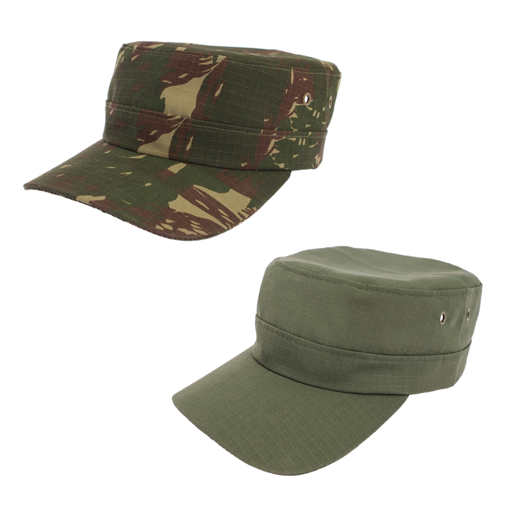 Kit 2 Boné Quepe Militar Masculino Camuflado Liso em Rip Stop com ...