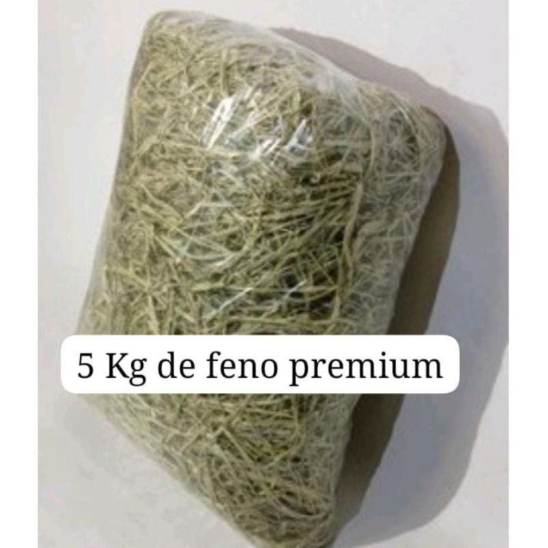 5 Kilos de Feno Tifton Premium tipo A- para Coelhos, Ramster, chinchila ...