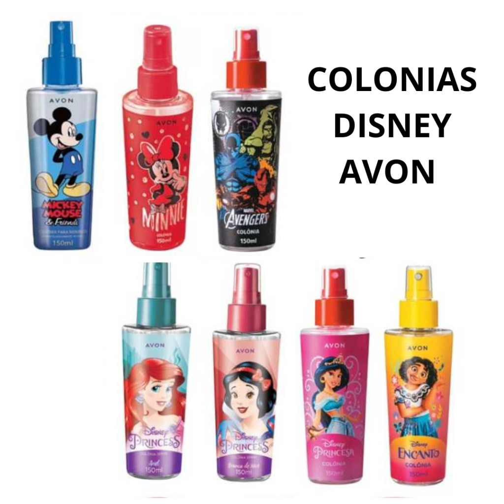 Colonias disney avon 150ml cada - infantis | Shopee Brasil
