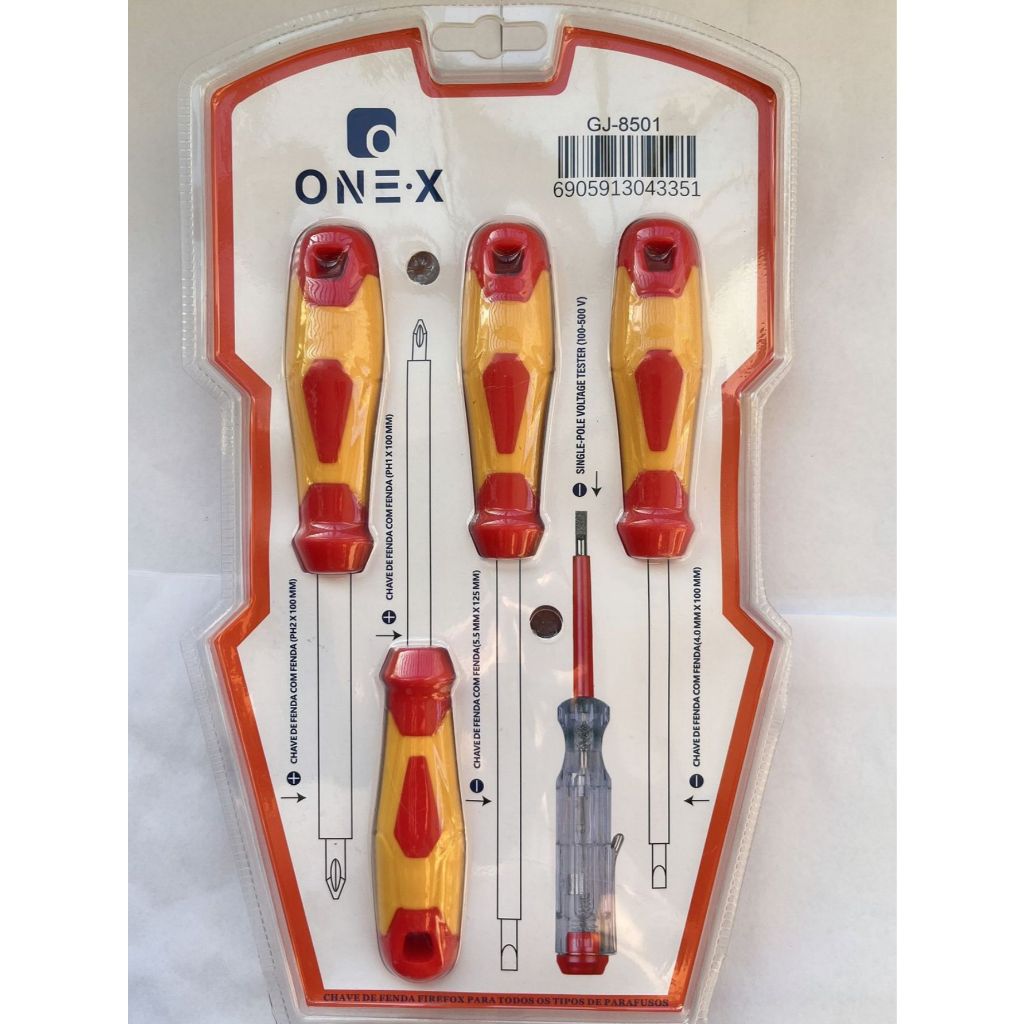 Kit Conjunto De Chave De Fenda E Caneta De Cinco Peças | Shopee Brasil