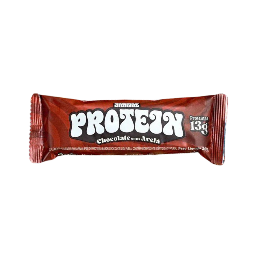 Barra de Proteína de Chocolate com Avelã Vegana Jhamal 50g | Shopee Brasil