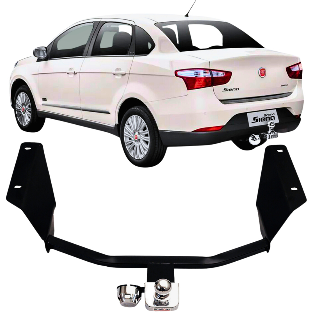 Engate Reboque Rabicho Fixo Grand Siena Capacidade Carga 400kg Aco ...