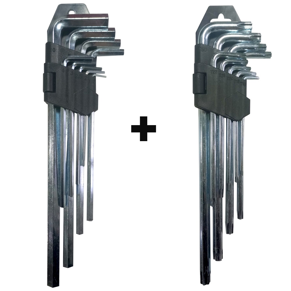 Jogo de chave torx + chave allen ferramenta profissional | Shopee Brasil