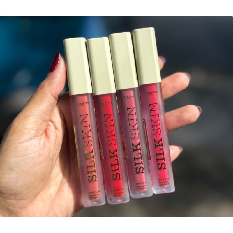 Batom líquido silk skin ruby rose | Shopee Brasil