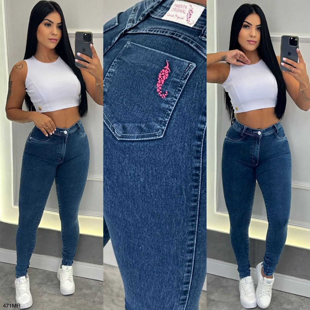 Calça Jeans Sal E Pimenta E Pimenta Doce Original Linha Basica e ...