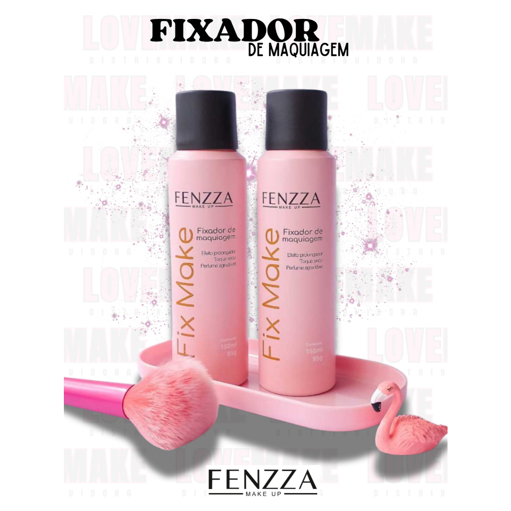 Fenzza Make Up Fix Make - Fixador de Maquiagem em Spray 150ml | Shopee ...