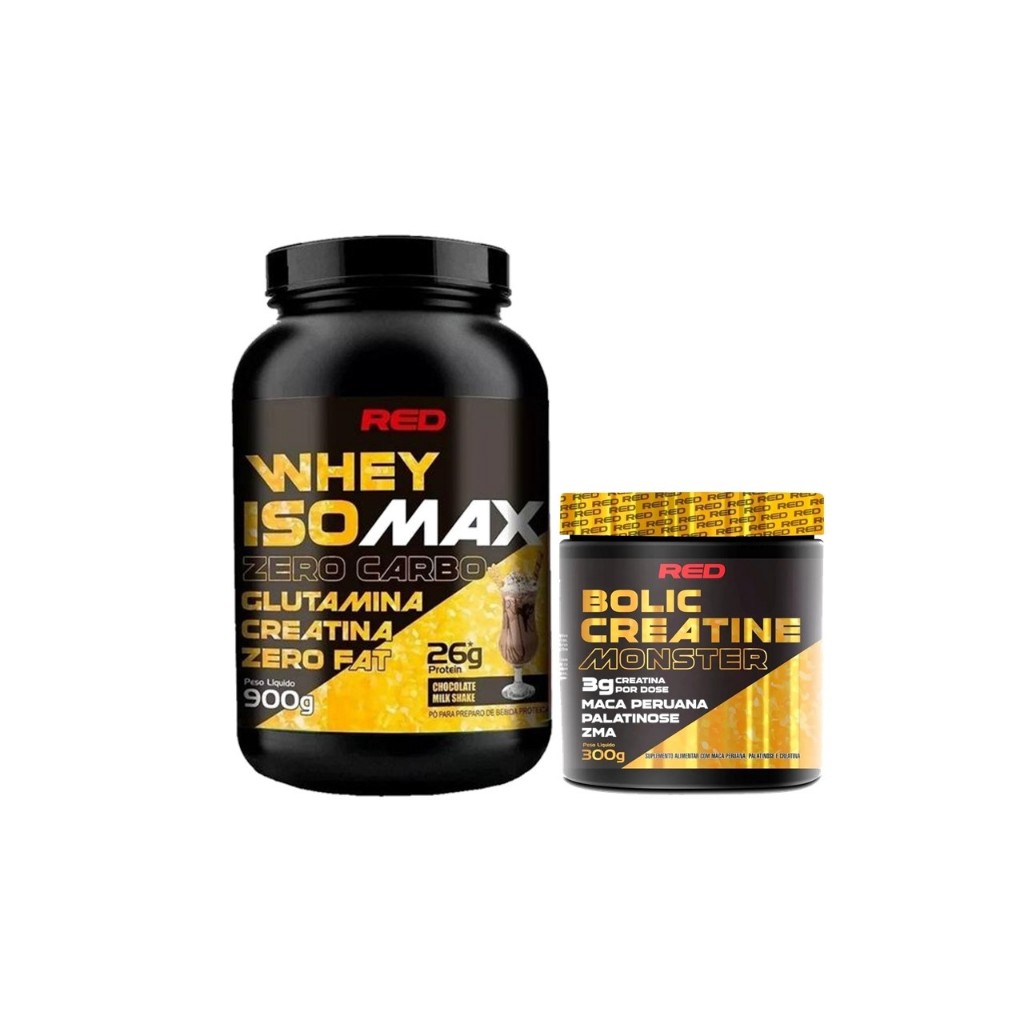 Red Series Iso whey max 900g + Creatine Brutal 300g | Shopee Brasil