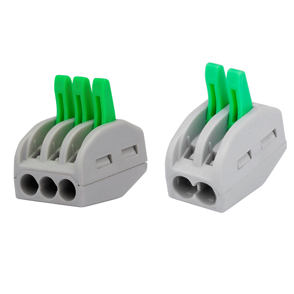 Conector para fios 4 mm² Conex 1000 Clip 3 vias e 2 vias | Shopee Brasil