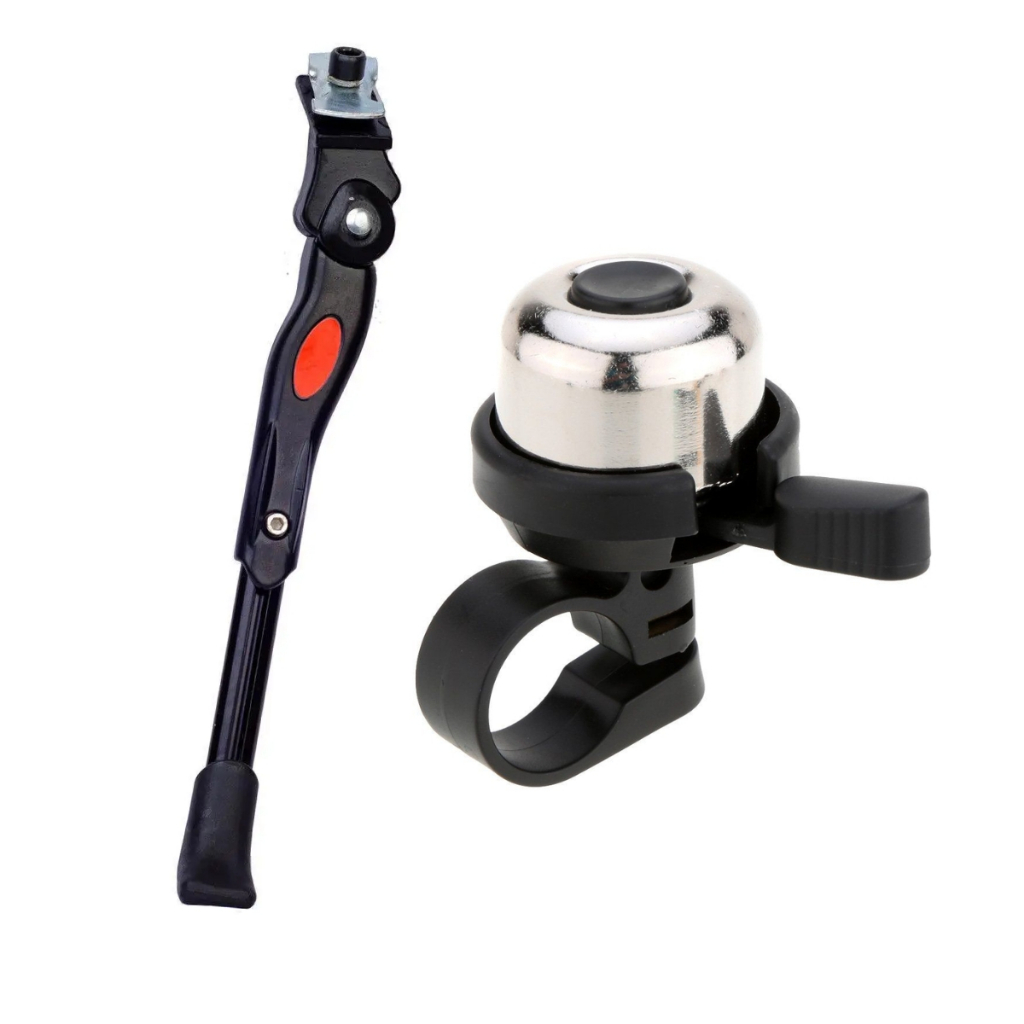 Pezinho Descanso Central Bike + Buzina De Bicicleta Bike Trim Trim ...