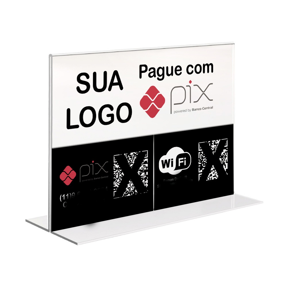 MOLDURA PARA QR CODE + WIFI ARTE TOTALMENTE PERSONALIZADA | Shopee Brasil