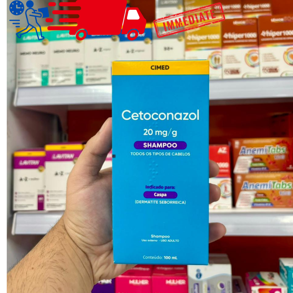 SHAMPOO CETOCONAZOL ANTICASPAS CIMED FEMININO MASCULINO SABORREIA E ...