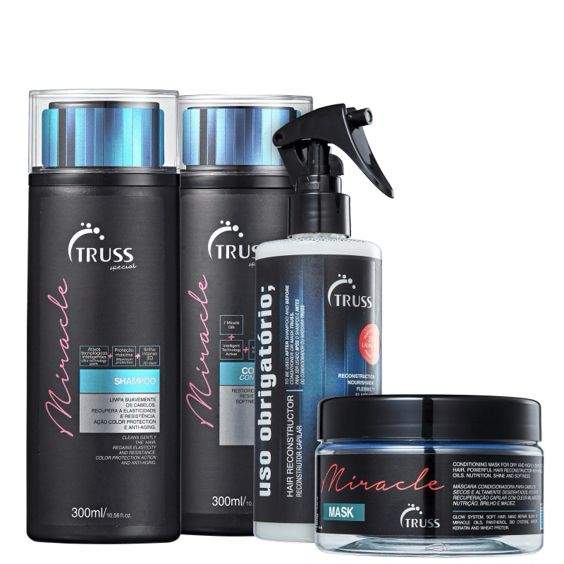 Kit Truss Miracle Obrigatório Four (4 Produtos) | Shopee Brasil