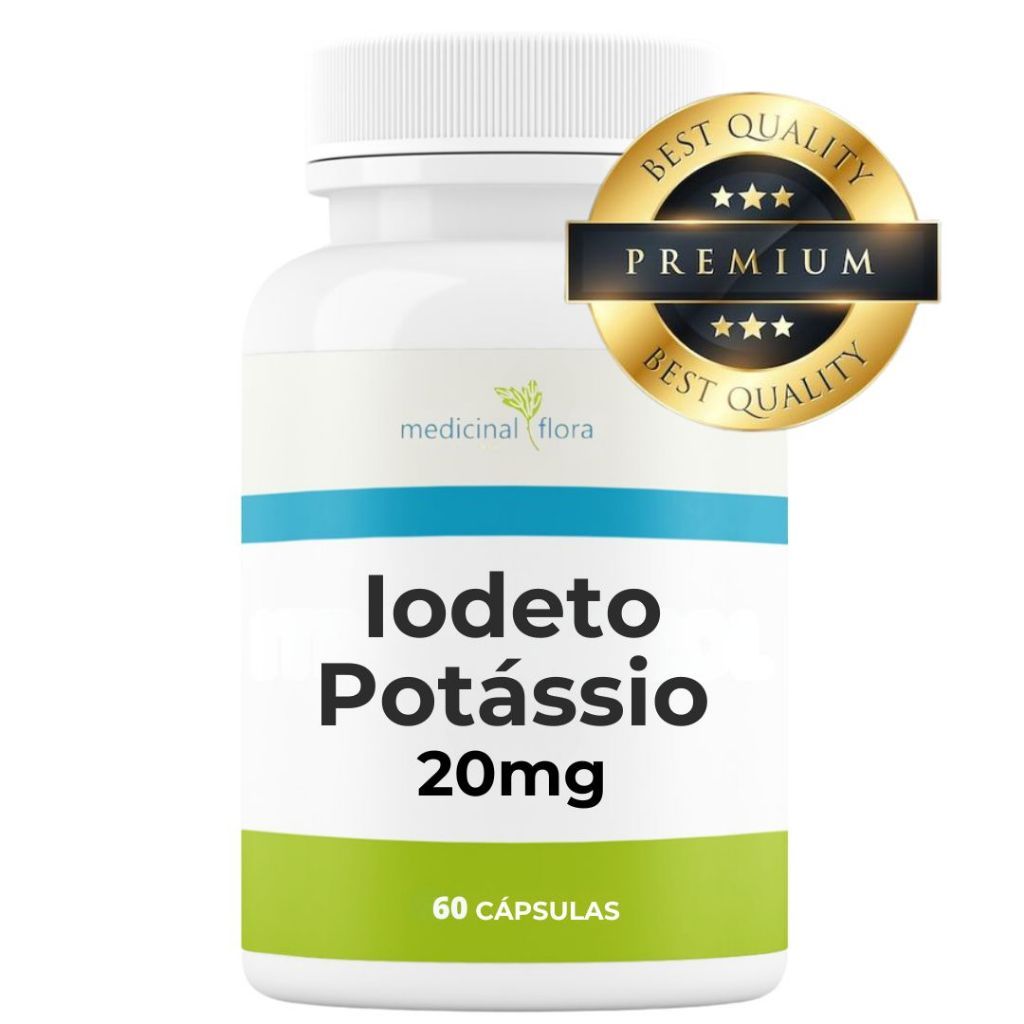 Iodeto de Potássio 20mg 60 Cápsulas | Shopee Brasil