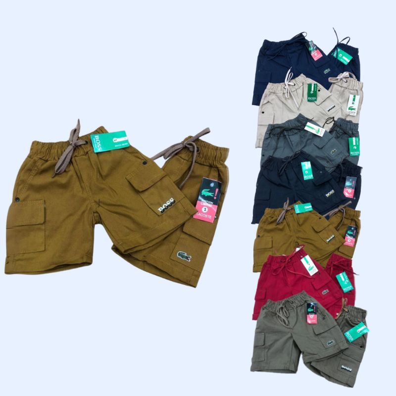 Kit com 3 ou 1 Bermudas Sarja Cargo Lisa Estilo e Conforto REF 002 ...