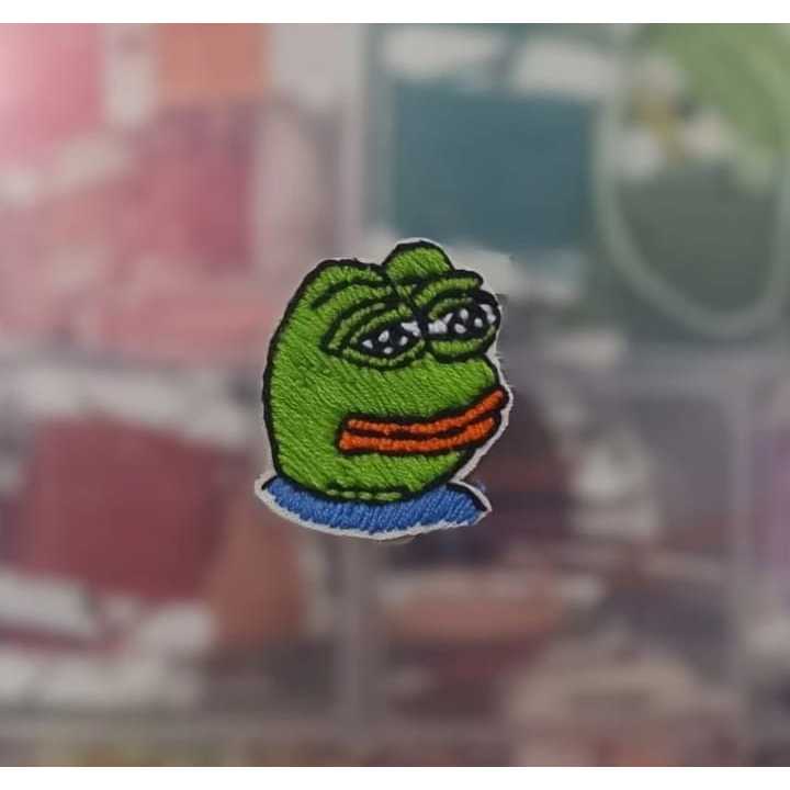 Patch termocolante artesanal meme PEPE THE FROG | Shopee Brasil