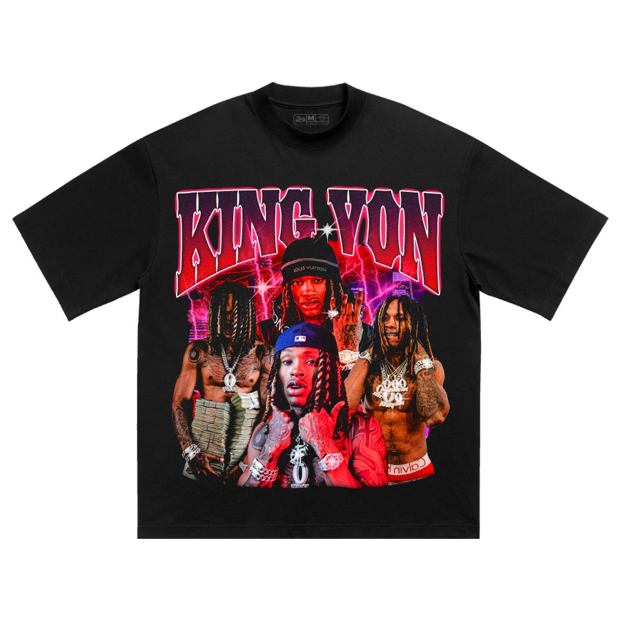 Camiseta Streetwear Oversized King Von Bootleg | Shopee Brasil