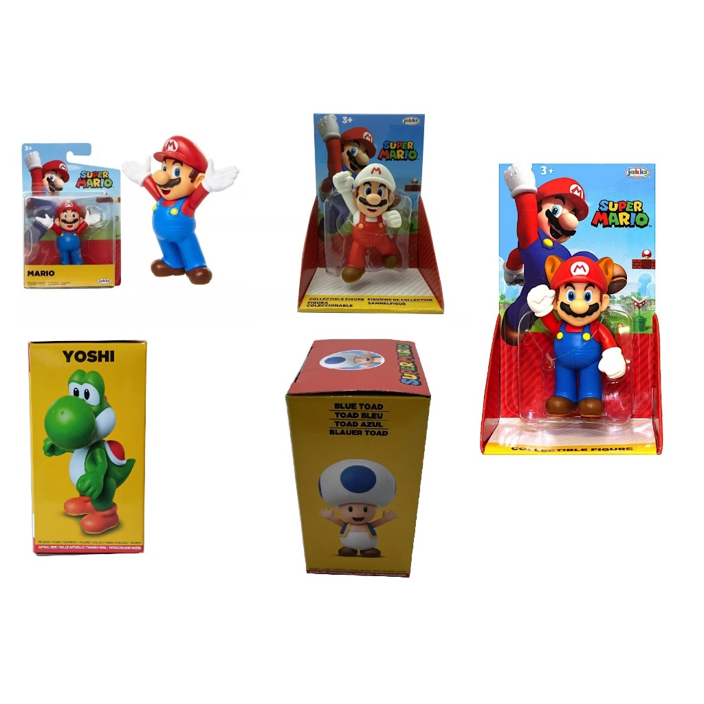 Boneco Figura Super Mario - Fire - Goomba Mini Jakks | Shopee Brasil