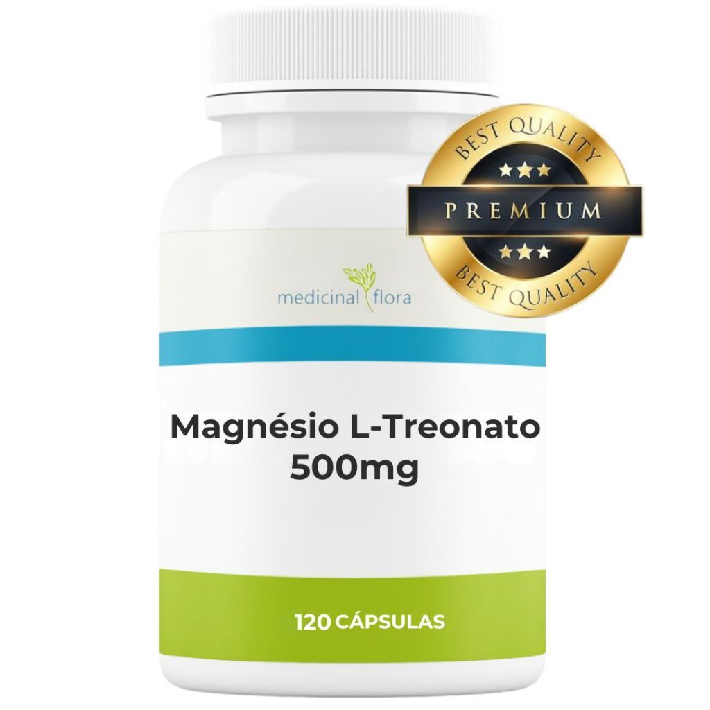 Magnésio L Treonato 500mg - 120 Cápsulas | Shopee Brasil