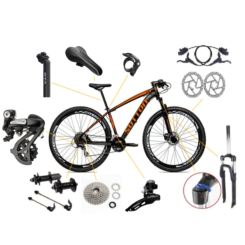 Bicicleta Sutton New 29 24v Shimano Altus Freio Disco Hidraulico ...