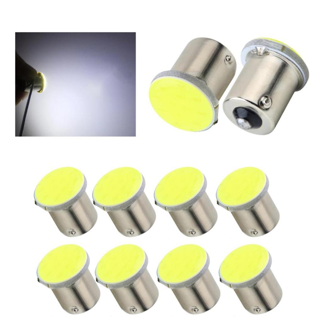 Kit 10 Lampada Cob Led Ba15s 1 Polo P21w 1156 1141 Branco 12v | Shopee Brasil