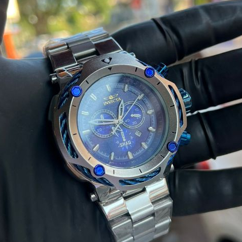 Relógio Masculino Invicta Grande Shaq Cronógrafo prata | Shopee Brasil