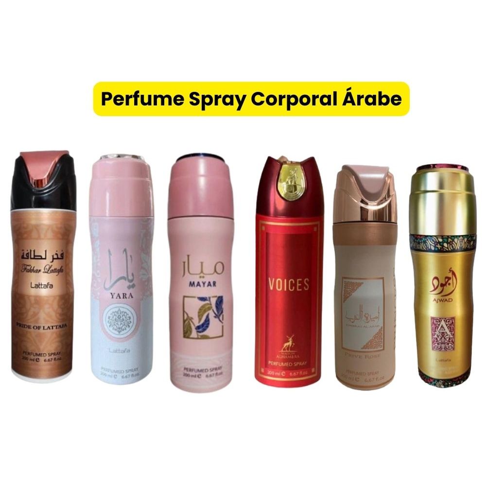 Perfume Spray Corporal Árabe Feminino Original 200ml | Shopee Brasil
