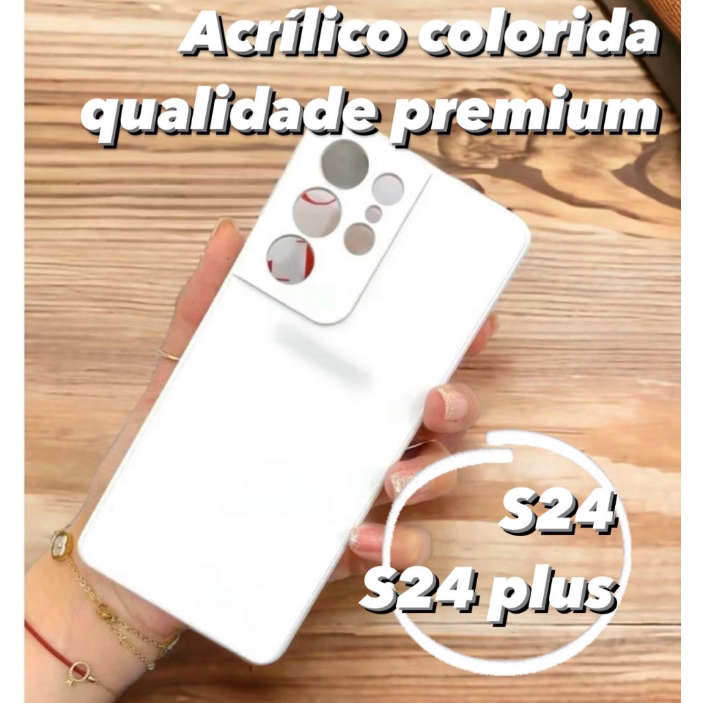 Capa Capinha Galaxy para celular Samsung S24/ S24 plus Acrílico ...