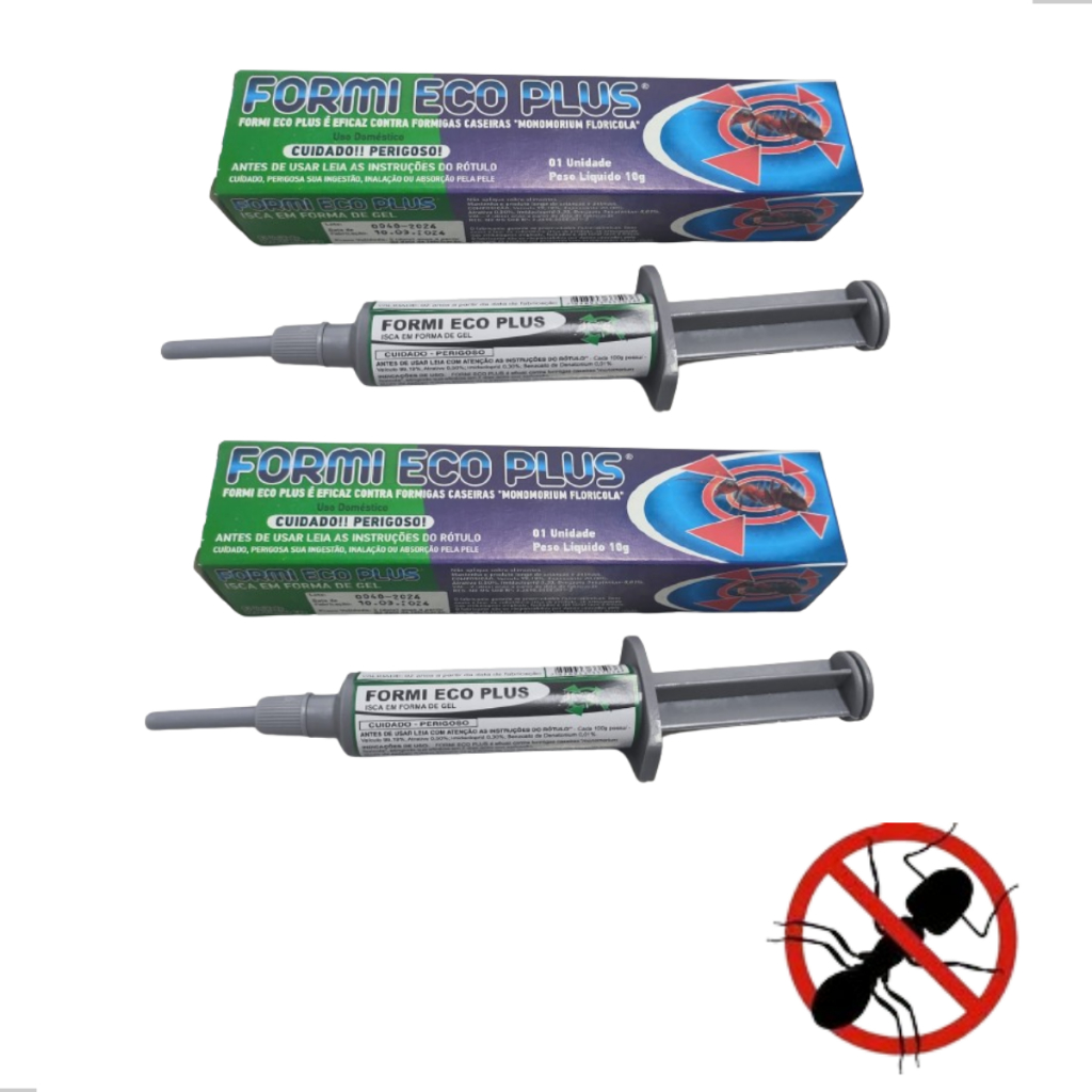 Kit Com 2 Bisnagas Gel Elimina Formiga Formiguinhas Doceira Caseira ...