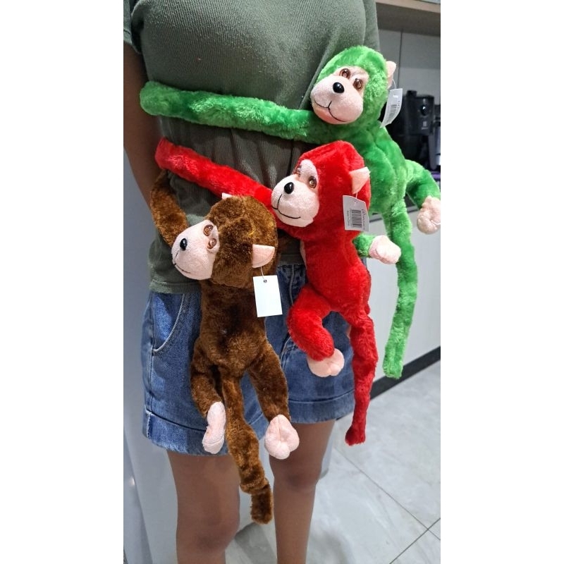 Pelucia Boneco Macaco diversas cores Pendurar Macaquinho A Escolha ...