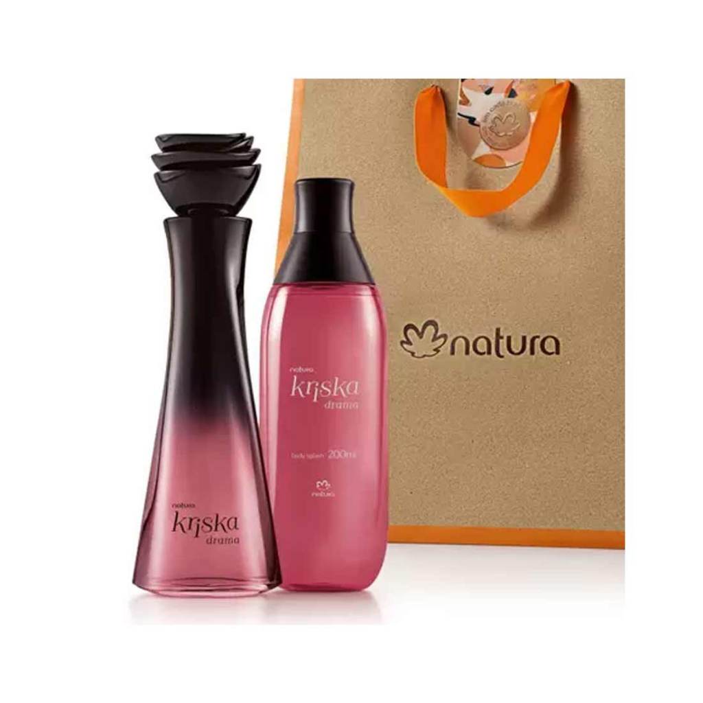Natura Kriska Drama Perfume Desodorante Colônia 100ml + Body Splash ...