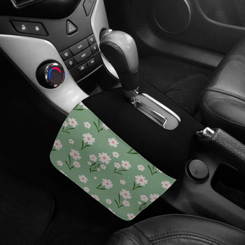 Lixeira de Carro Automatico Duplo Flores Branca Jardim Verde | Shopee ...