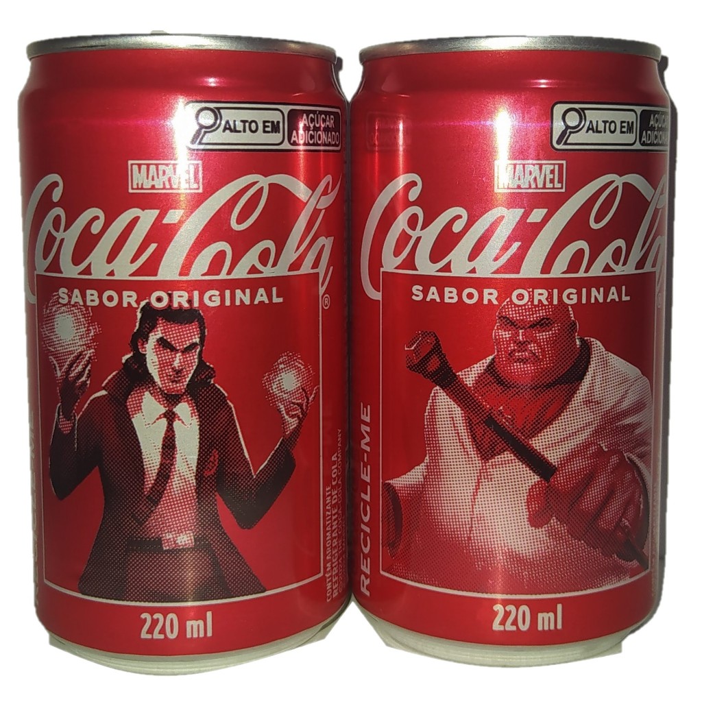 Kit 2 Coca Cola Marvel Loki e Rei do Crime (Kingpin) 220 ml Coca-Cola ...