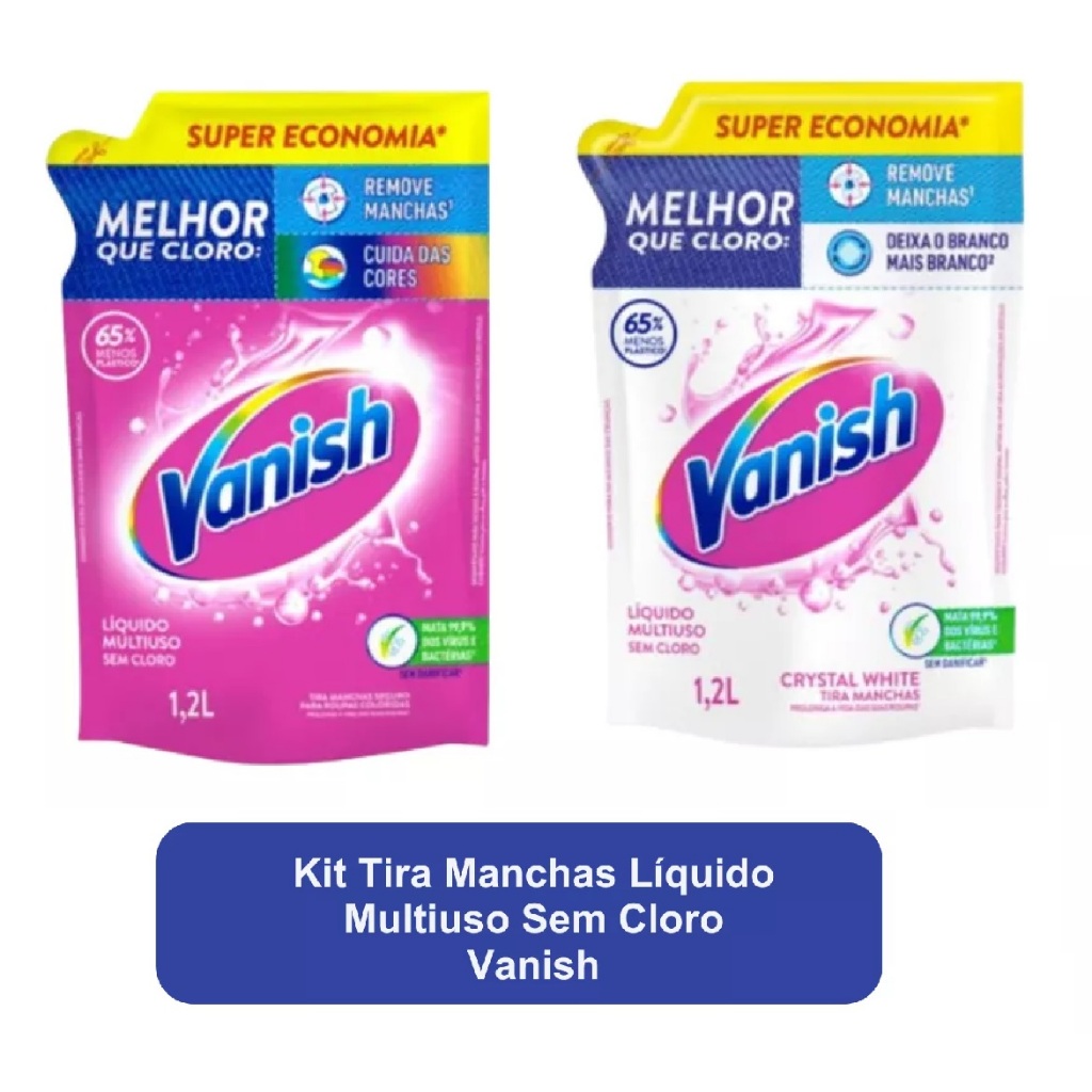 Vanish Líquido alvejante sem cloro 1.2L | Shopee Brasil